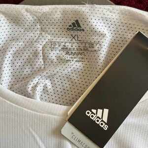 adidas | Tops | Adidas Running Clima Cool Reflective Top White Xl See ...